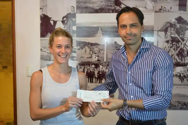 Vicky Woodward recibió un estímulo deportivo