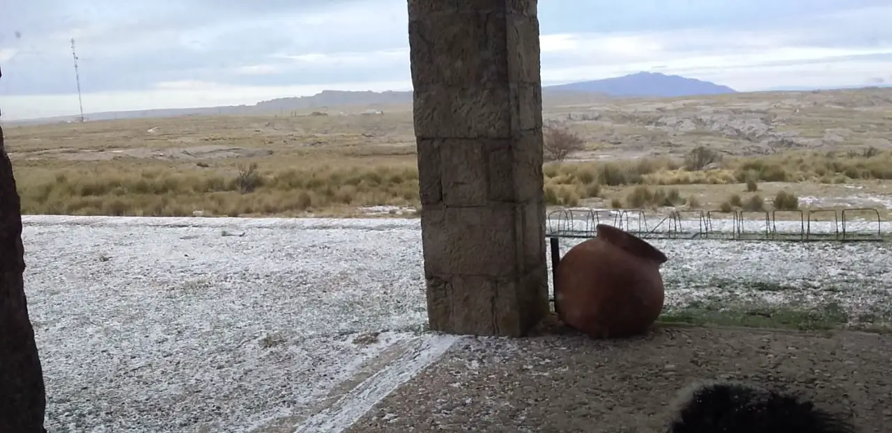 Mañana fría con "garrotillo" en las Altas Cumbres: Mirá el video