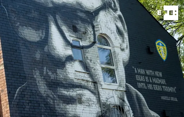 El enorme mural en homenaje a Bielsa