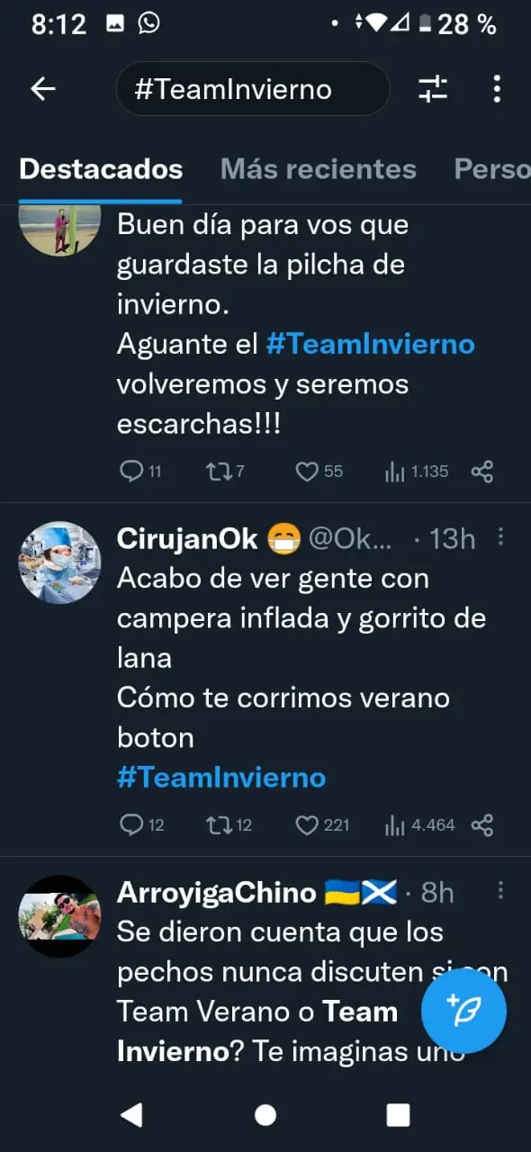 Los mejores memes del frío en febrero y la grieta entre el team ...