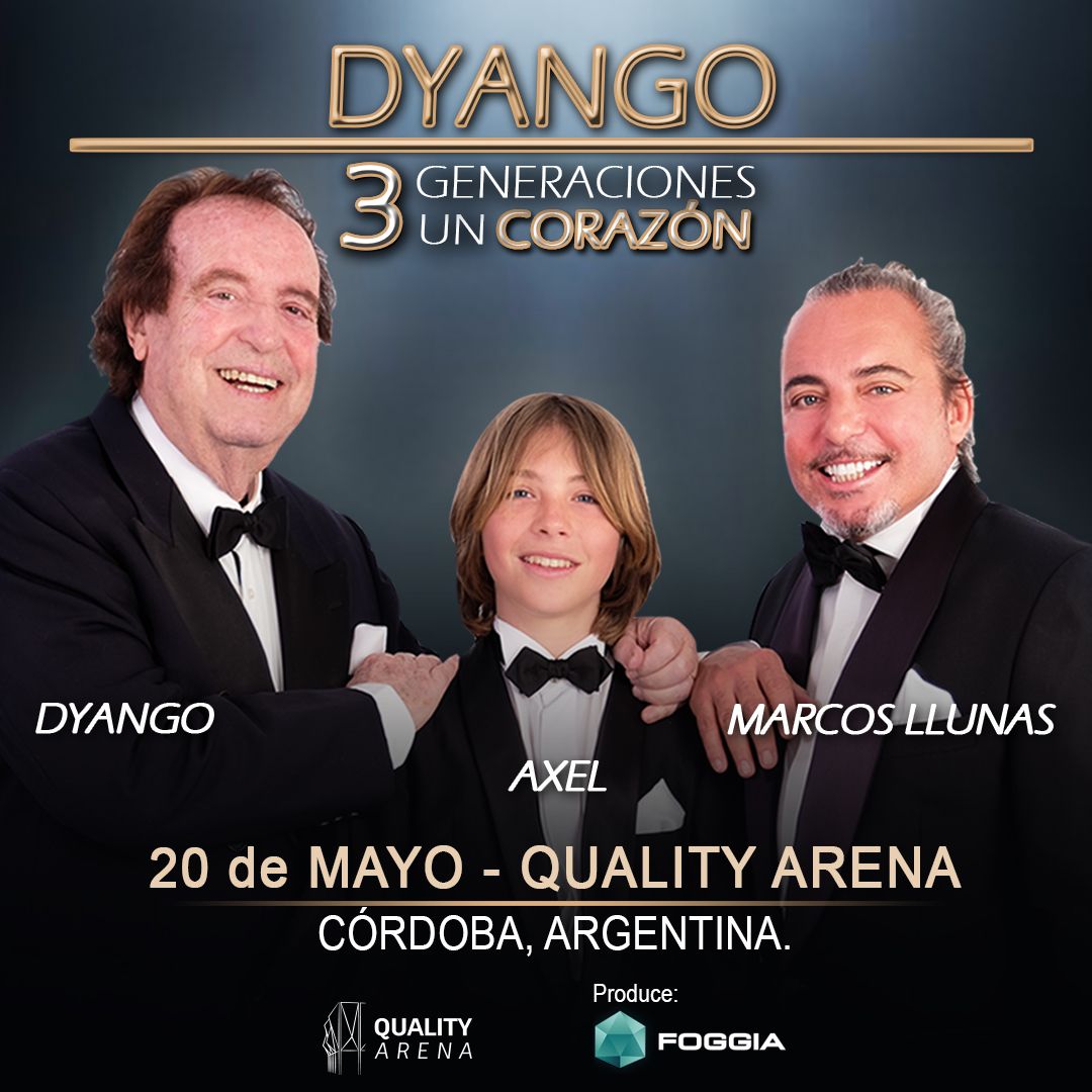 Dyango vuelve a Córdoba con su hijo y su nieto en escena