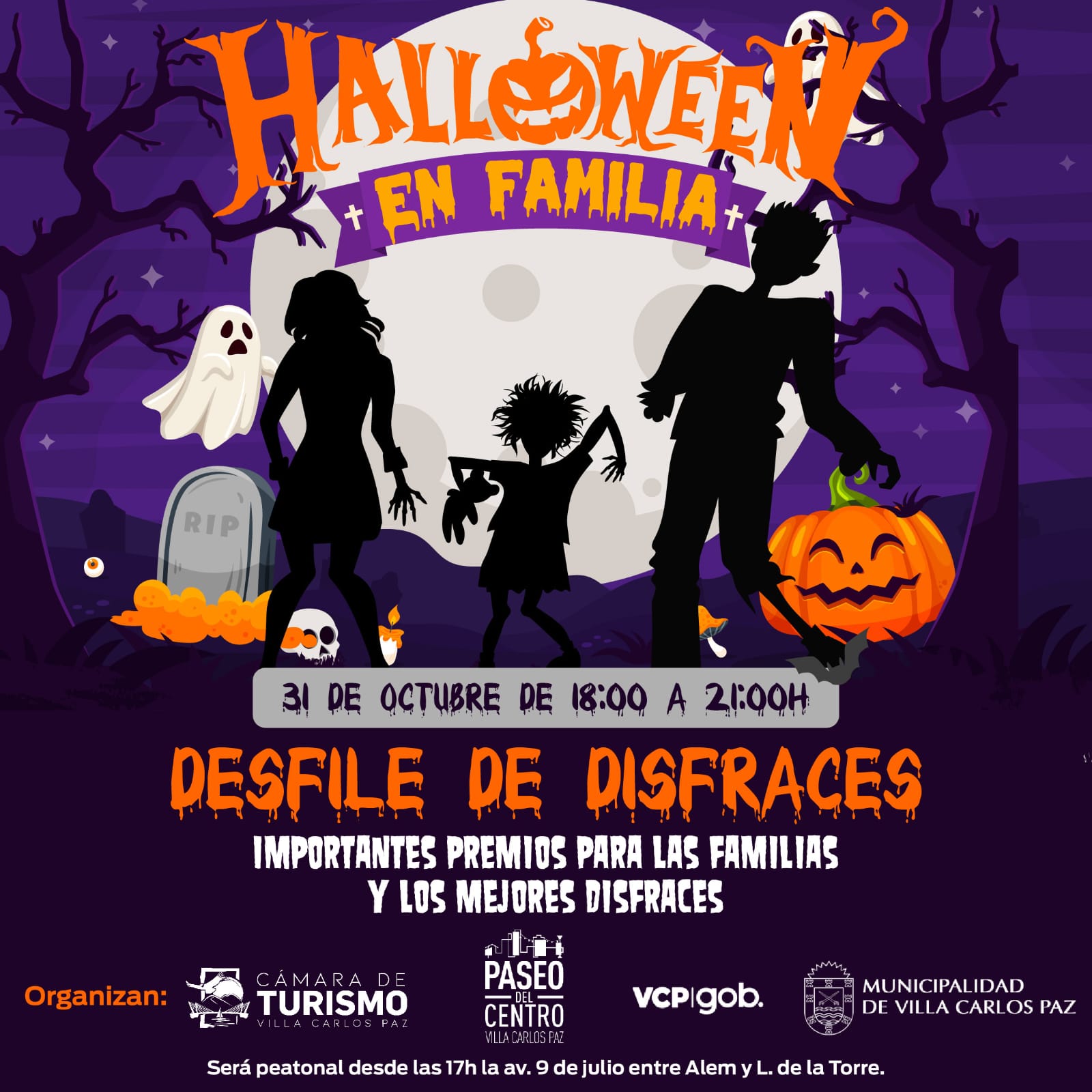 Se viene la gran fiesta de Halloween en Carlos Paz ¿De qué te vas a ...